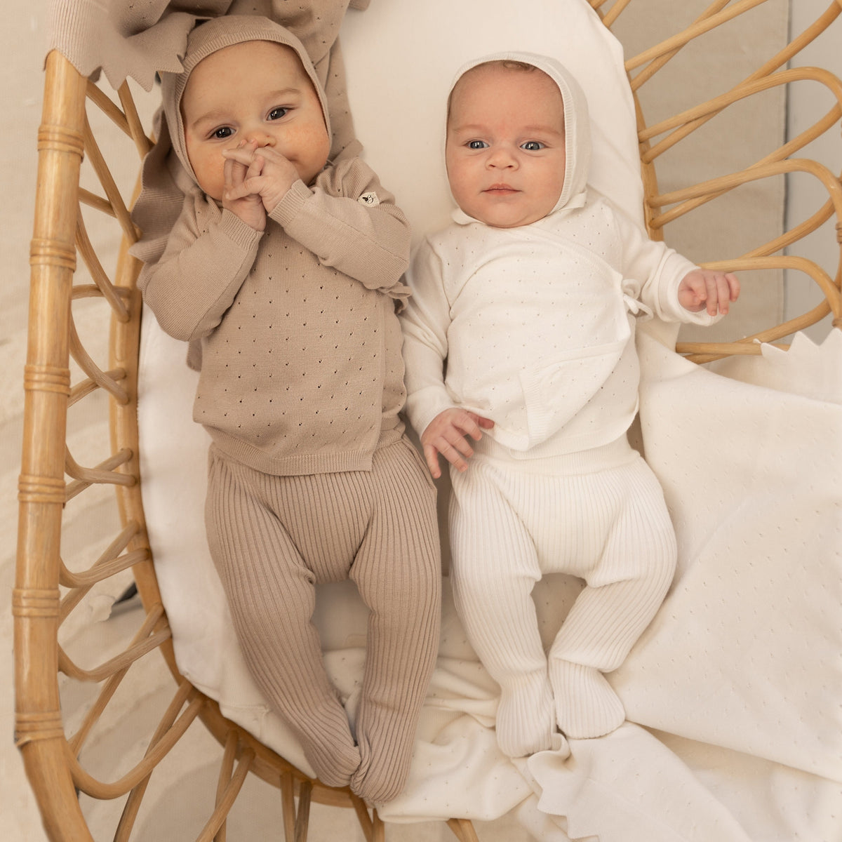 Bebe Bella White Knitted Wrap Baby Set – Belle Tete Baby